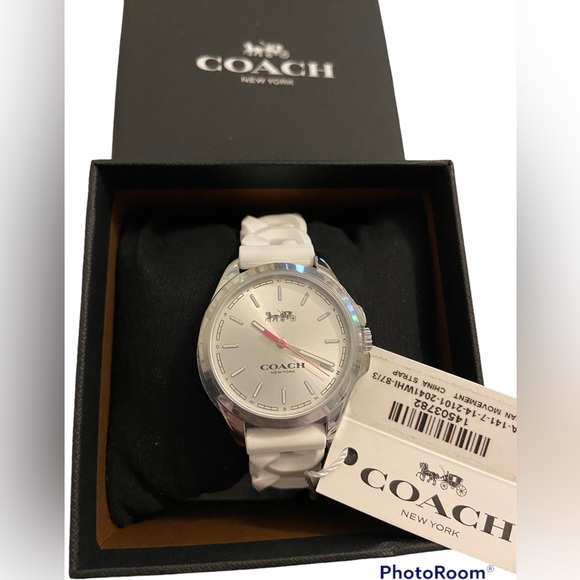 Coach | Accessories | Coach Libby Watch With Stagecoach On Face White ...